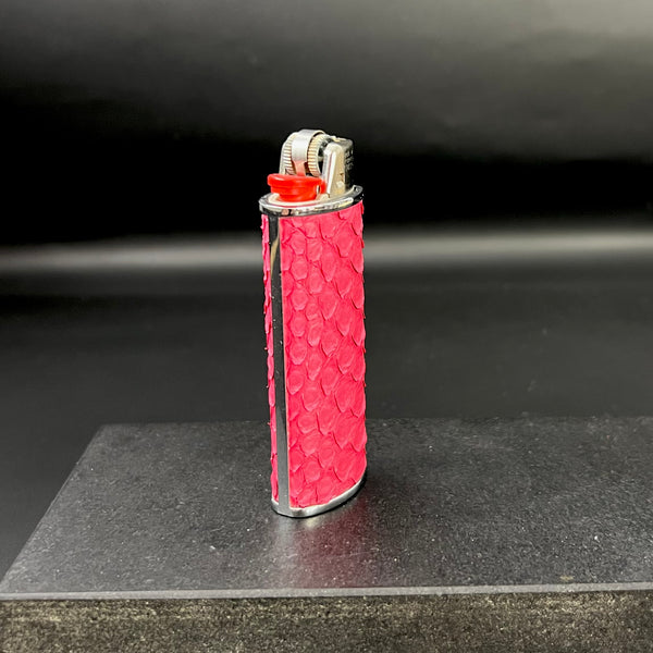 Classic Bic Lighter Cover in Bubblegum Pink Python Classic Bic Lighter Cover in Bubblegum Pink Python