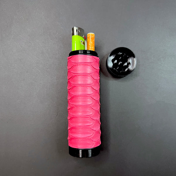 Dugout in barbie Pink Python Snakeskin